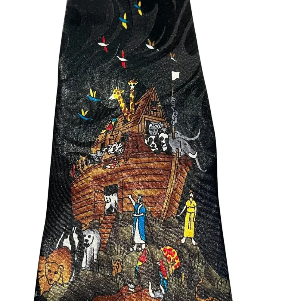 Gospitality | Accessories | Gospitality Noahs Ark Boat Animals Tie ...